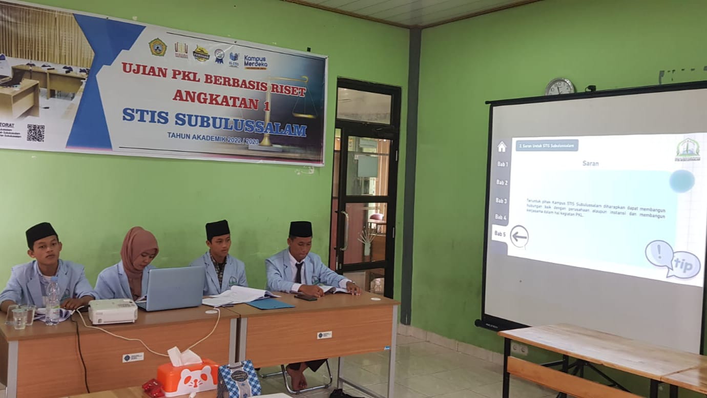 Ujian PKL Berbasis Riset Angkatan 1 - STIS Subulussalam OKU Timur